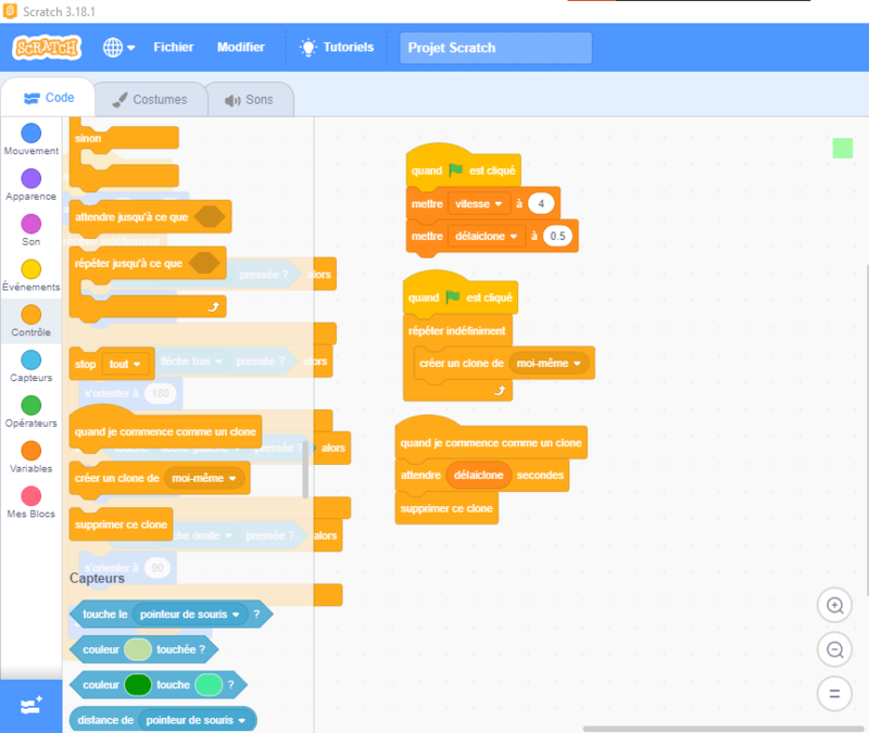 Créer le jeu Snake sur Scratch — Wikidebrouillard